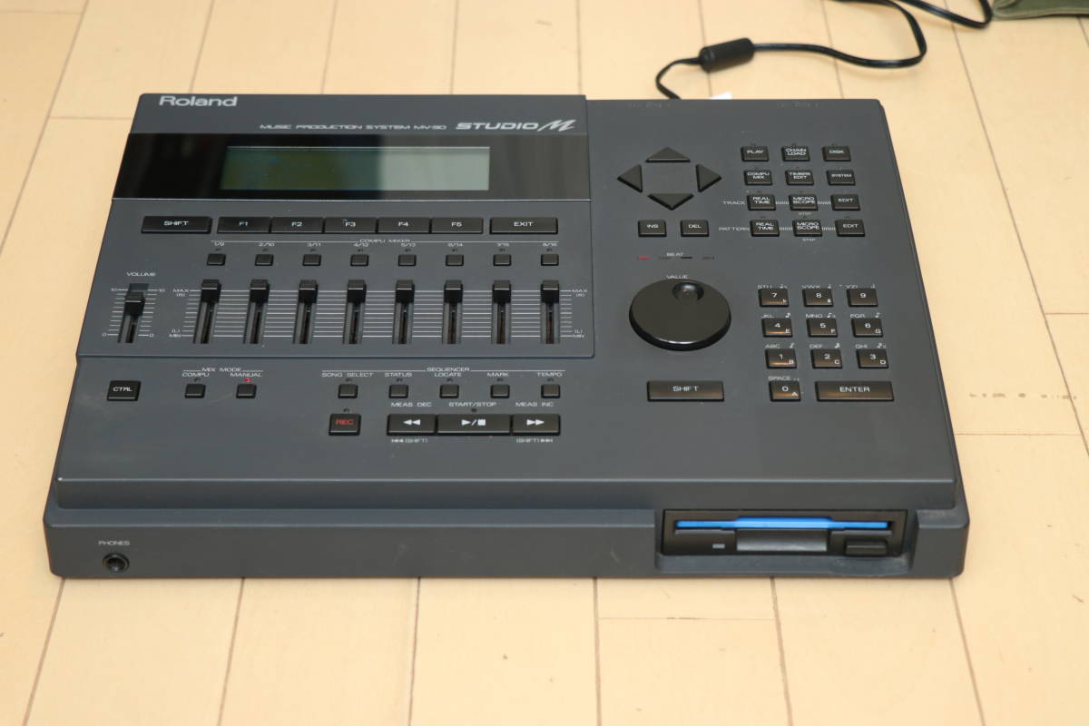 【やや傷や汚れあり】Roland RS-PCM音源＋高性能シーケンサー Studio'M MV-30 動作確認済 フロッピーディスク稼働品 ...