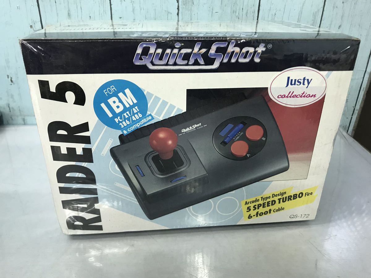 【未使用】未開封品 Quick Shot RAIDER 5 For IBM PC/XT/AT 386/486（80s）の落札情報詳細 ...