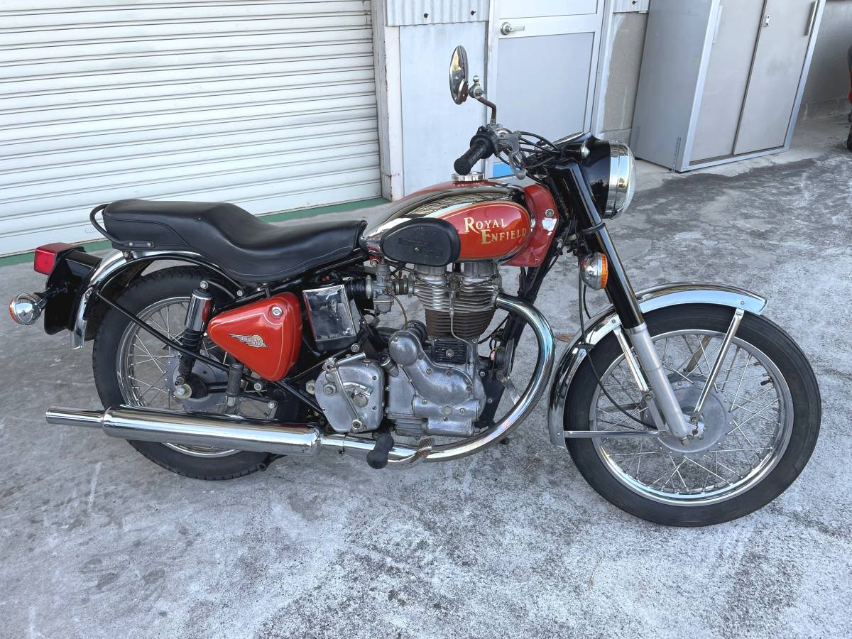 【やや傷や汚れあり】動画 ロイヤルエンフィールド ビュレット535 実動書付 アイアン ベース車 BULLET 500の落札情報詳細 ...