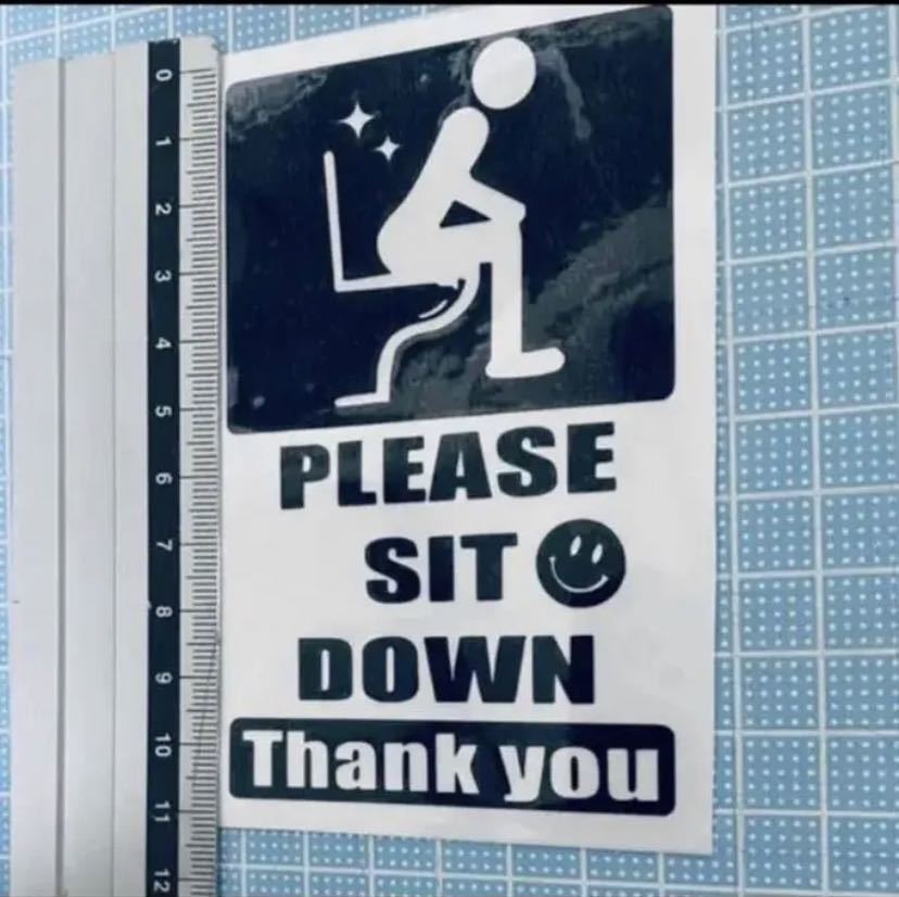 【未使用】SIT DOWN PLEASE ステッカーthank you（色変更可能）の落札情報詳細 - ヤフオク落札価格検索 オークフリー