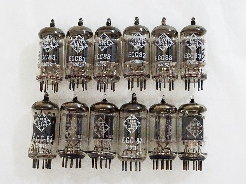 【やや傷や汚れあり】 TELEFUNKEN ECC83/ECC82 真空管12本 テレフンケン 013853022m の落札情報詳細 - Yahoo!オークション落札価格検索 オークフリー