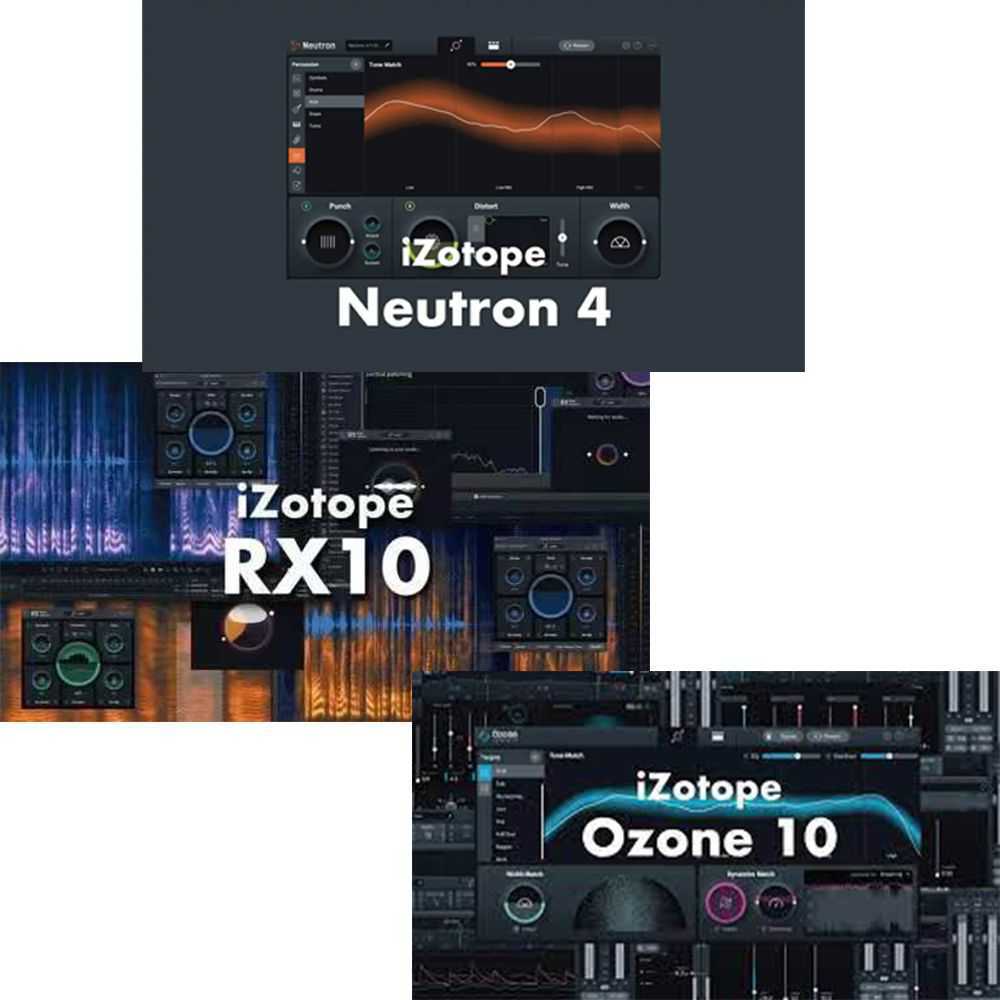 【未使用に近い】豪華3点セット iZotope RX 10 Audio Editor Advanced + Ozone 10 Advanced ...
