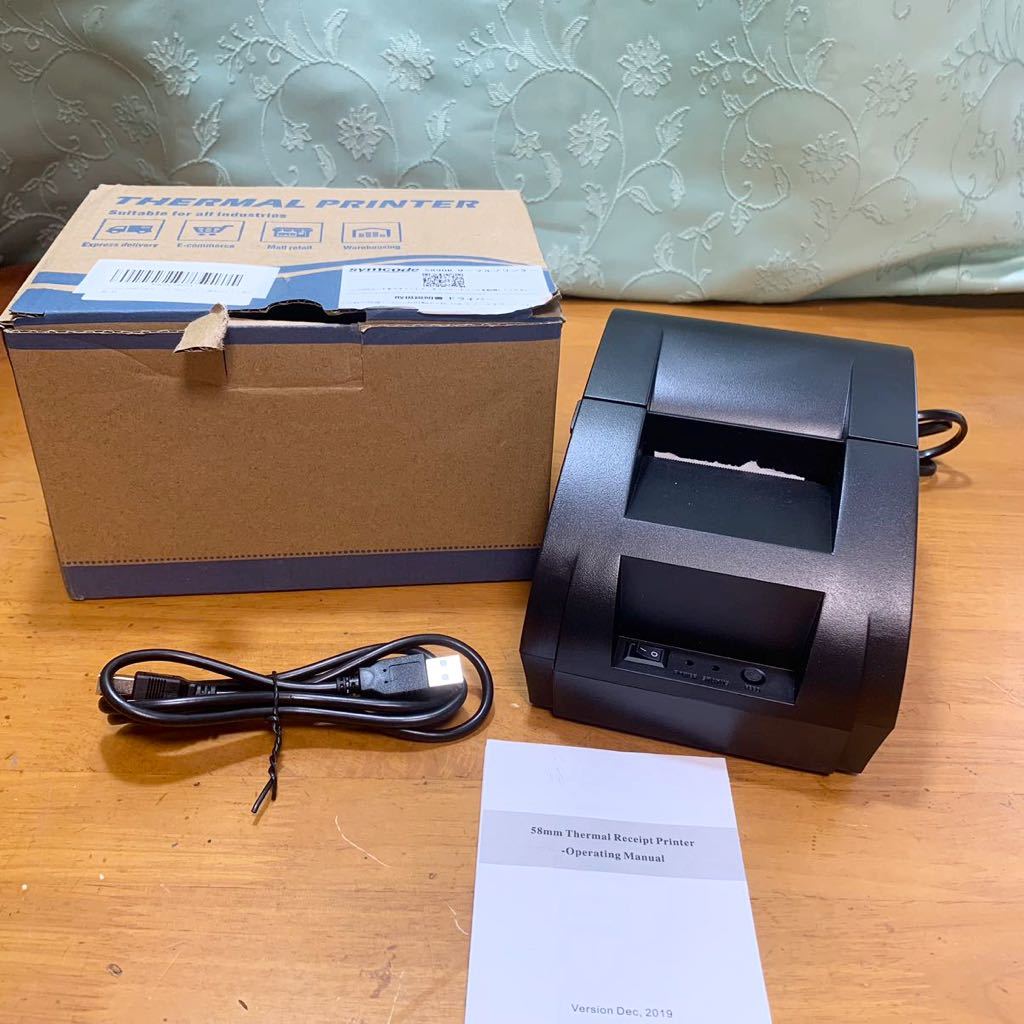 【未使用に近い】【美品】symcode サーマルプリンター 58MM USB ESC/POSの落札情報詳細 - ヤフオク落札価格検索 オークフリー