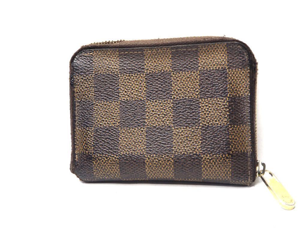 【やや傷や汚れあり】J34 1円 LOUIS VUITTON ルイ ヴィトン ダミエ ジッピー コインパース ウォレット ファスナー 財布 小銭入れ コンパクト ラウンド の落札情報詳細 ...