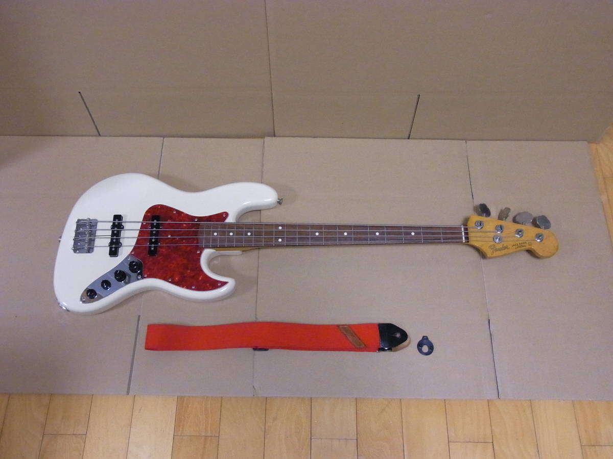 【傷や汚れあり】Fender JAZZ BASS OFFSET CONTOUR BODY フェンダー ジャズベース ストラップ付 ケース無しの ...