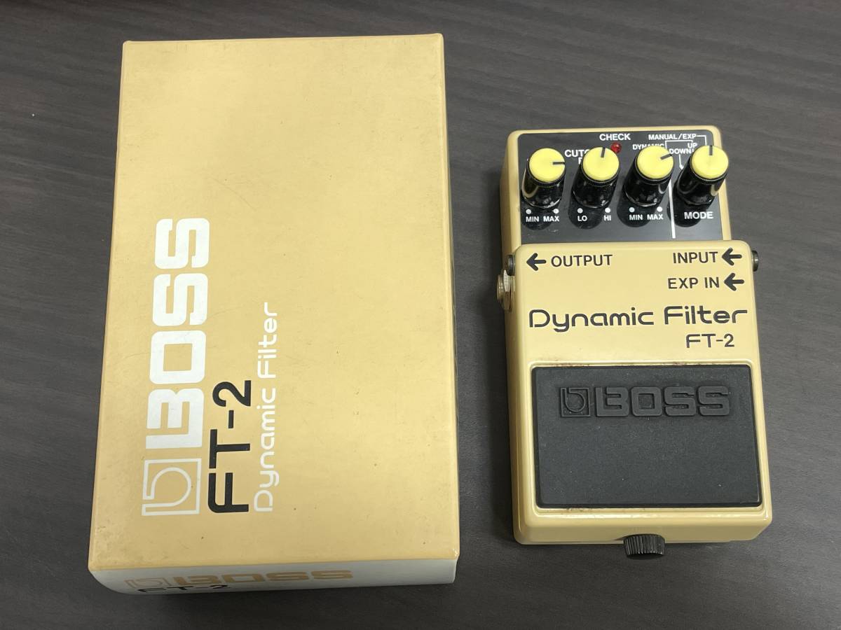 【未使用に近い】BOSS FT-2 美品 希少 箱付 日本製 Dynamic Filter ビンテージ vintage made in ...