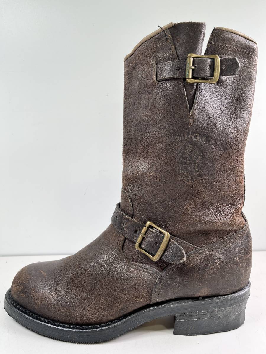 【傷や汚れあり】♪【中古】CHIPPEWA エンジニアブーツ 27921 9E チペワ ブラックボンバーレザー BOMBER LEATHER ...