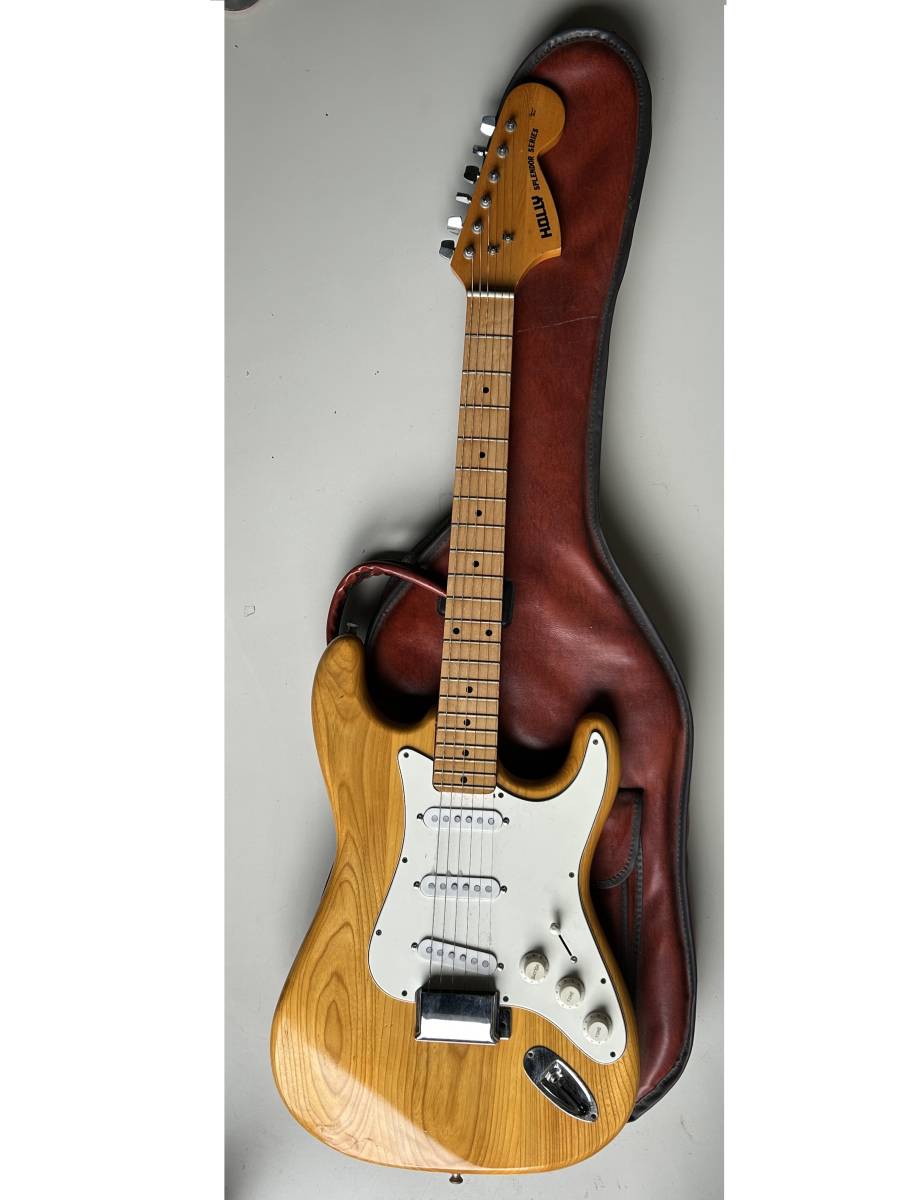 【傷や汚れあり】⑤ HOLLY ハリー エレキギター SPLENDOR SERIES Special Made ストラト型 エレキ ビンテージ ...