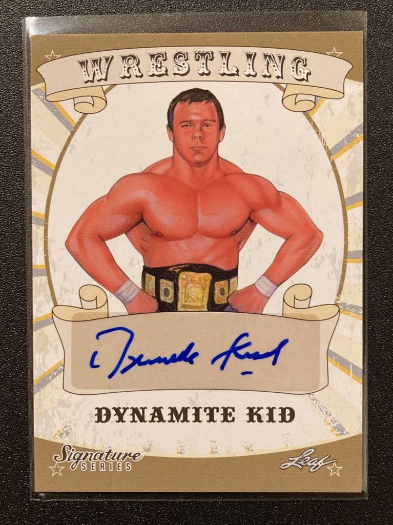 【目立った傷や汚れなし】2016 Leaf WRESTLING Signature Dynamite Kid Autograph ダイナマイト ...