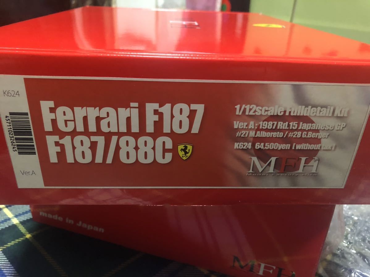 【やや傷や汚れあり】1/12 MFHフェラーリF187/88C日本GPフルディテールキット の落札情報詳細| ヤフオク落札価格情報 オークフリー
