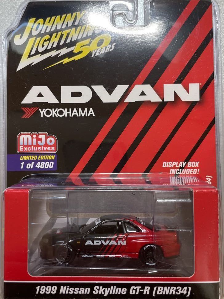 【未使用】Mijo特注 ジョニーライトニング 1/64 ニッサン スカイライン NISSAN SKYLINE GT-R BNR34 ADVAN/YOKOHAMA の落札情報詳細| ヤフオク落札 ...