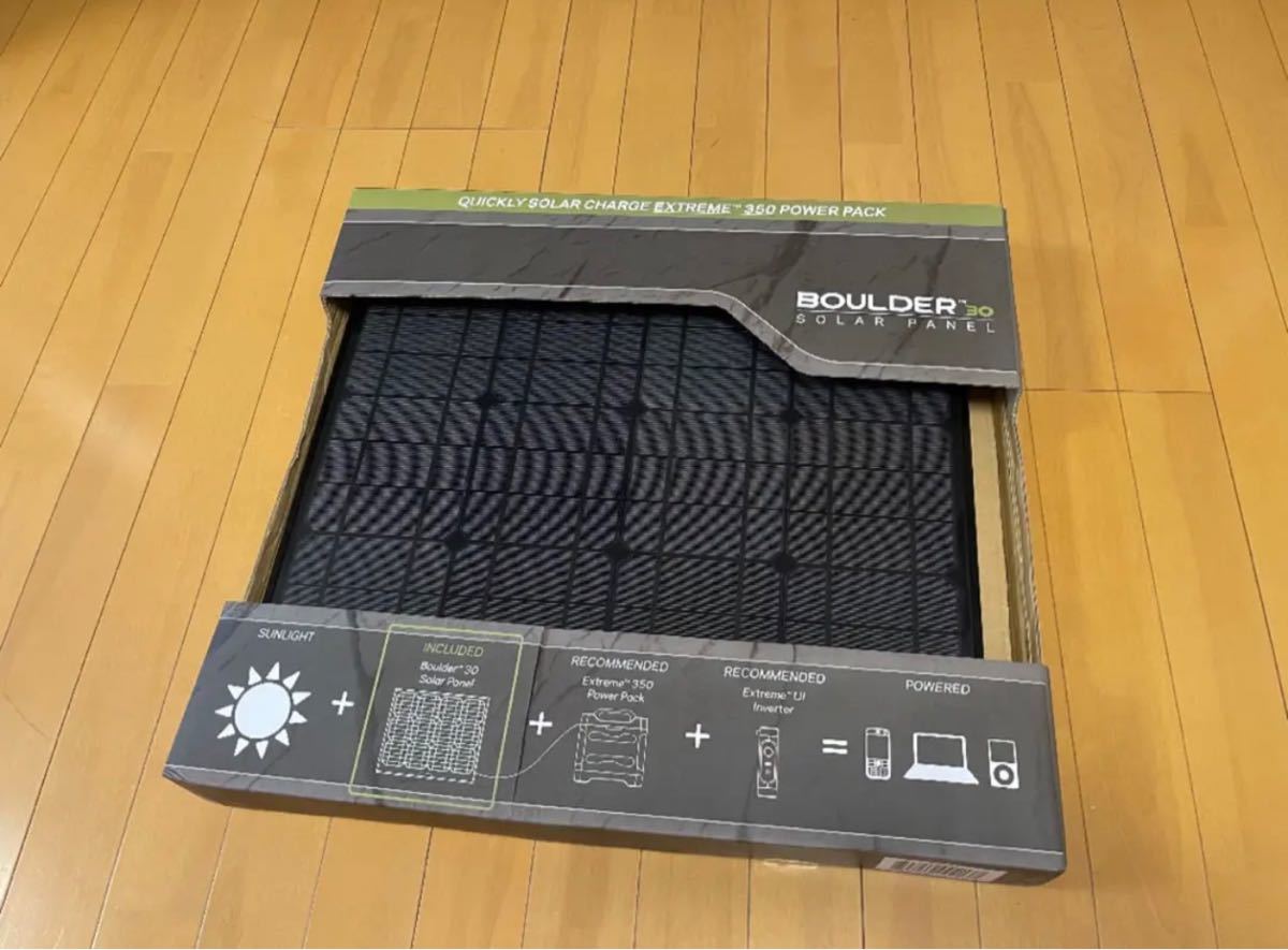 【未使用】新品未使用 国内正規品 GOAL ZERO ソーラーパネル 2枚セットソーラーチャージャー Boulder 30 Solar ...