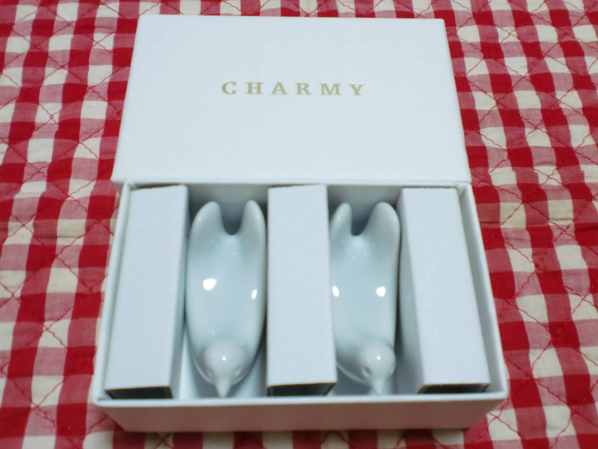 【未使用】CHARMY 箸置き 鳥 とり ペア 箸置 難有 未使用 白山陶器 ？ 置物 陶器の落札情報詳細 - Yahoo!オークション落札価格検索 オークフリー