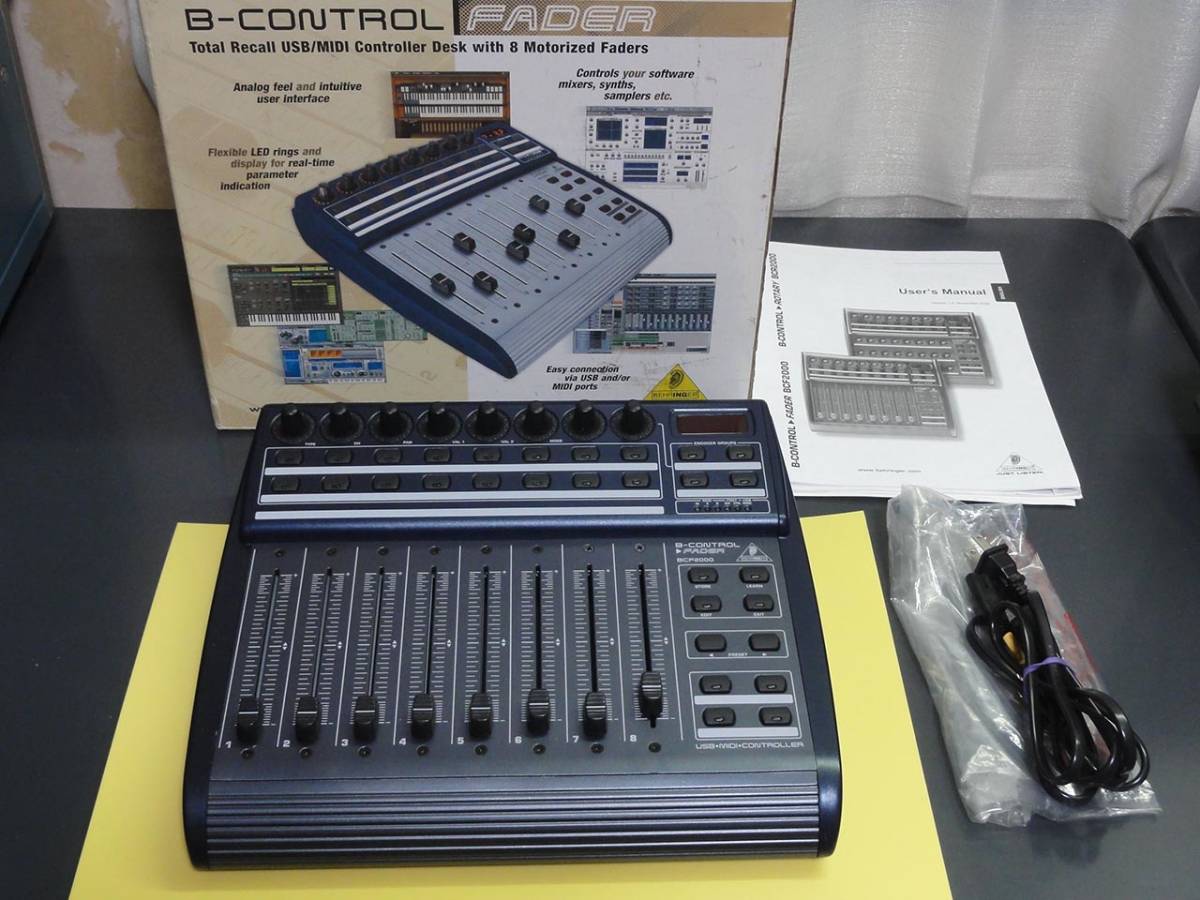 【目立った傷や汚れなし】BEHRINGER BCF2000 ベリンガー 使用僅少 美品元箱付 MIDI B-CONTROL FADER ...
