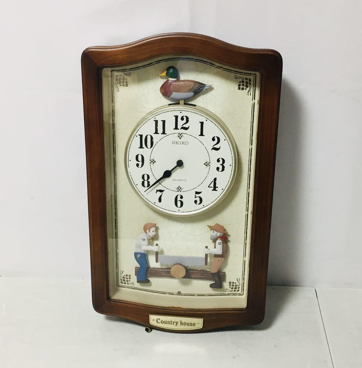 【目立った傷や汚れなし】【動作確認済】 からくり時計 SEIKO Country house RE509B セイコー カントリーハウス 6曲 ...