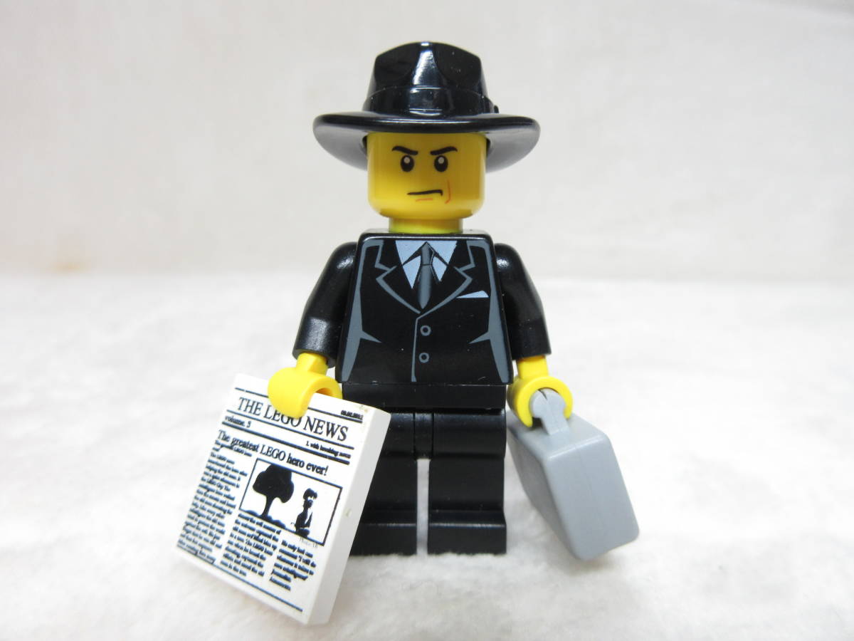 【傷や汚れあり】LEGO★M36 スパイ 暗殺者 サラリーマン ミニフィグ 正規品 タウン シティ シリーズ 同梱可 レゴ 働く人 街の人 ...