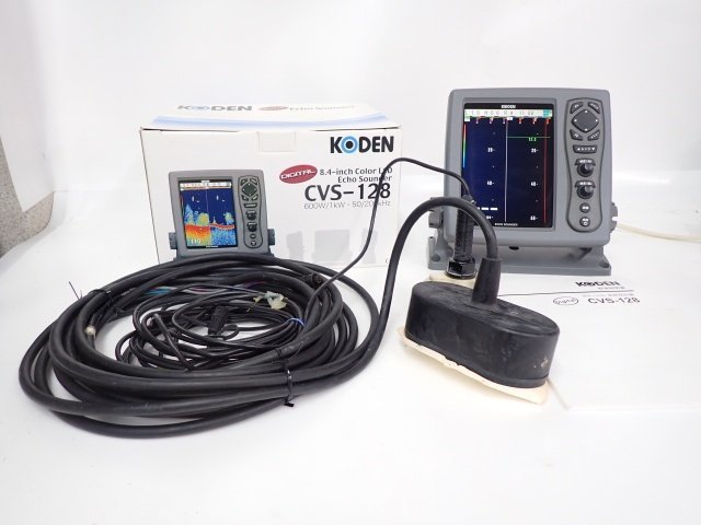 【傷や汚れあり】KODEN CVS-128 1kw出力 8.4インチ液晶カラー魚群探知機/デジタル魚探 コーデン 光電 元箱/説明書/振動子付き 694B2-1の落札情報詳細 - Yahoo ...