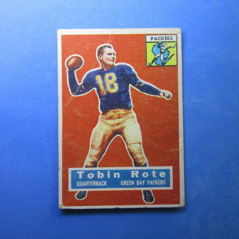 【傷や汚れあり】1956 Topps Football #55 Tobin Rote の落札情報詳細| ヤフオク落札価格情報 オークフリー