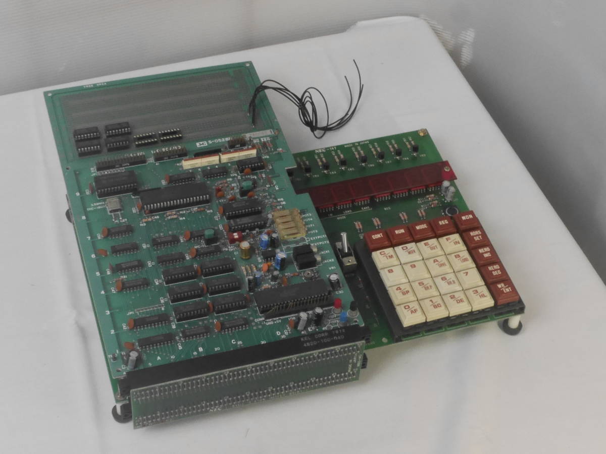 【傷や汚れあり】【送80サイズ】NEC TK-80 TRAINING KIT＋μCOM BASIC STATION FOR TK-80＋TK-M20K ROM RAM BOARD WITH I ...