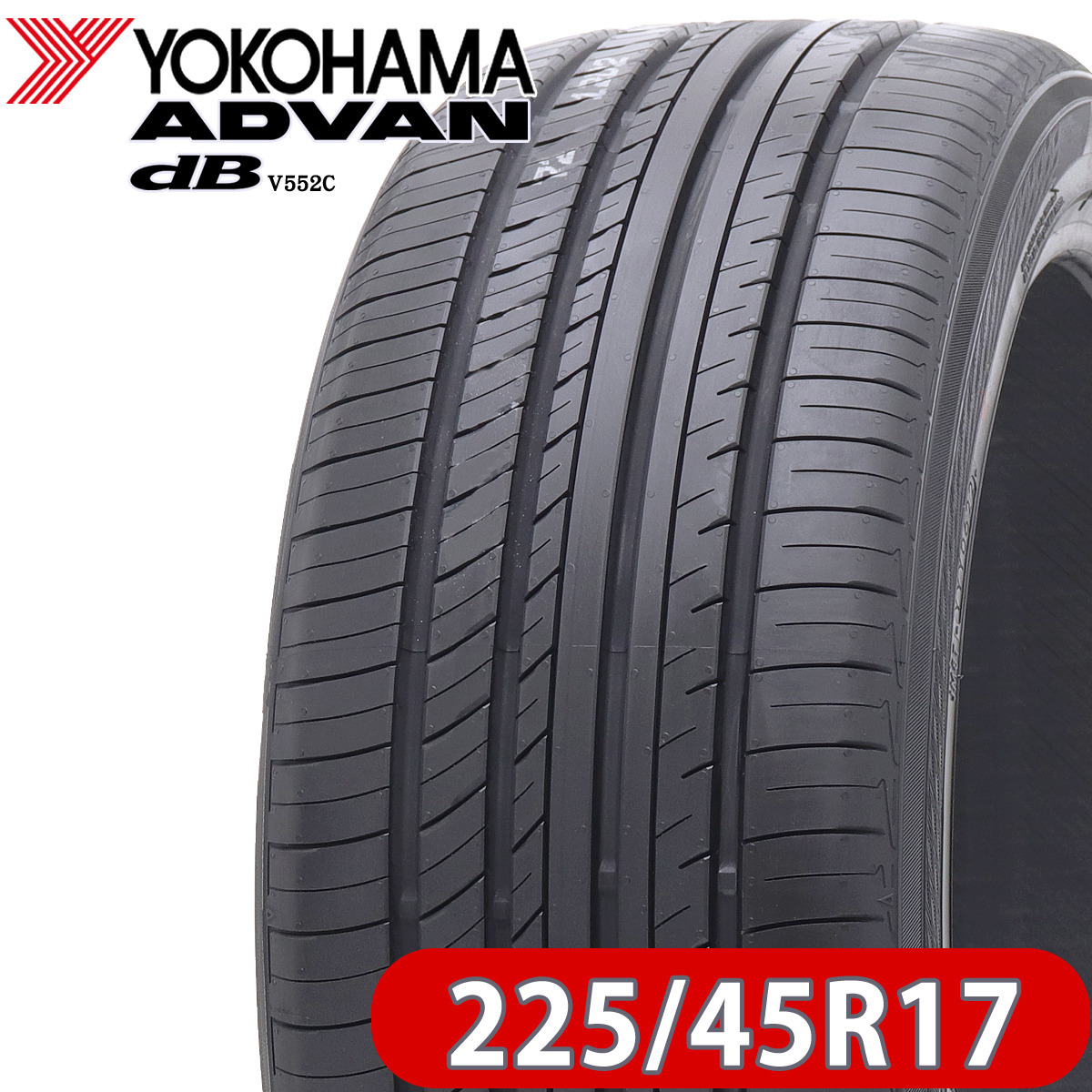 【未使用】2022年製 新品 2本価格 業者様 送料無料 225/45R17 94W 夏 ヨコハマ ADVAN dB V552 インプレッサ レガシィ アコード レクサス NO,FK1077の ...