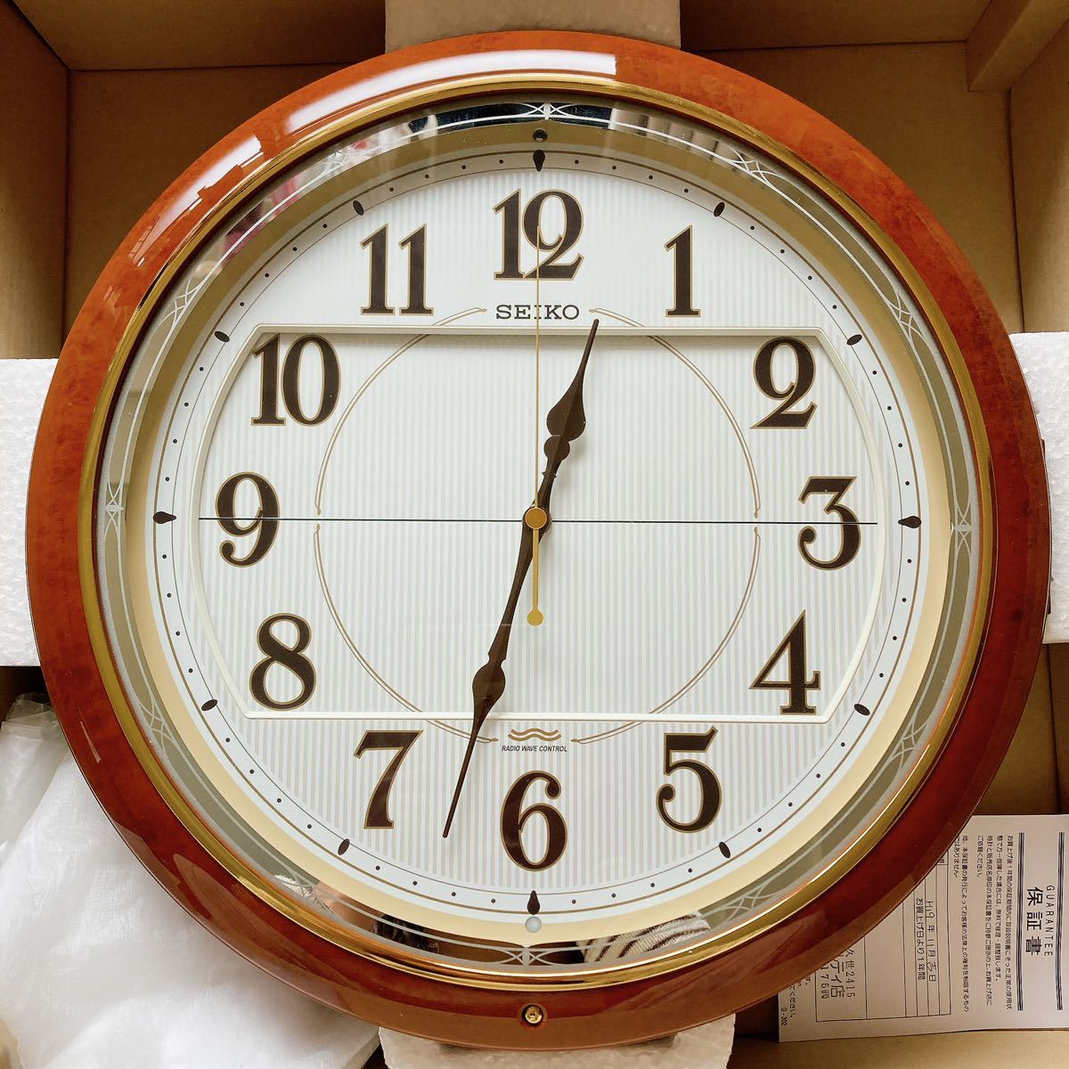 【未使用に近い】【美品】SEIKO セイコー 壁掛け時計 壁掛け電波時計 からくり時計 RE559B 030C 箱付きの落札情報詳細 ...