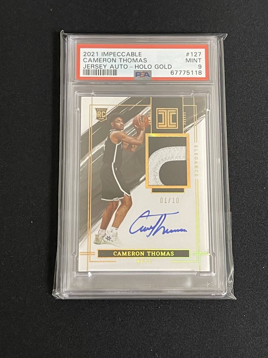 【未使用】※PSA9※ Cameron Thomas（Cam Thomas）【20/21 Panini Impeccable】RC ...