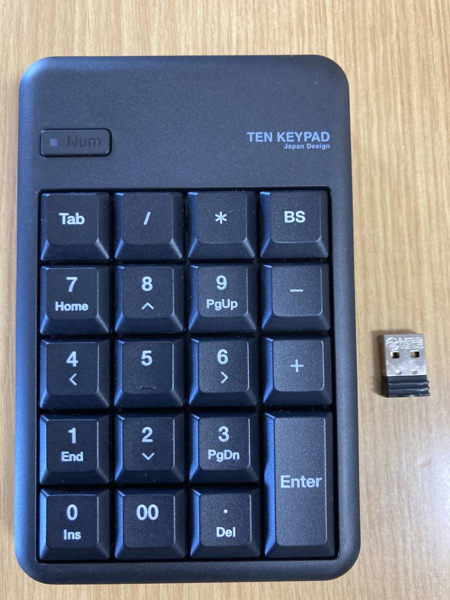 【未使用に近い】エレコム テンキー ワイヤレス(レシーバー付属) ブラック TK-TDM017BK☆送料185円～の落札情報詳細 - ヤフオク落札価格検索 オークフリー
