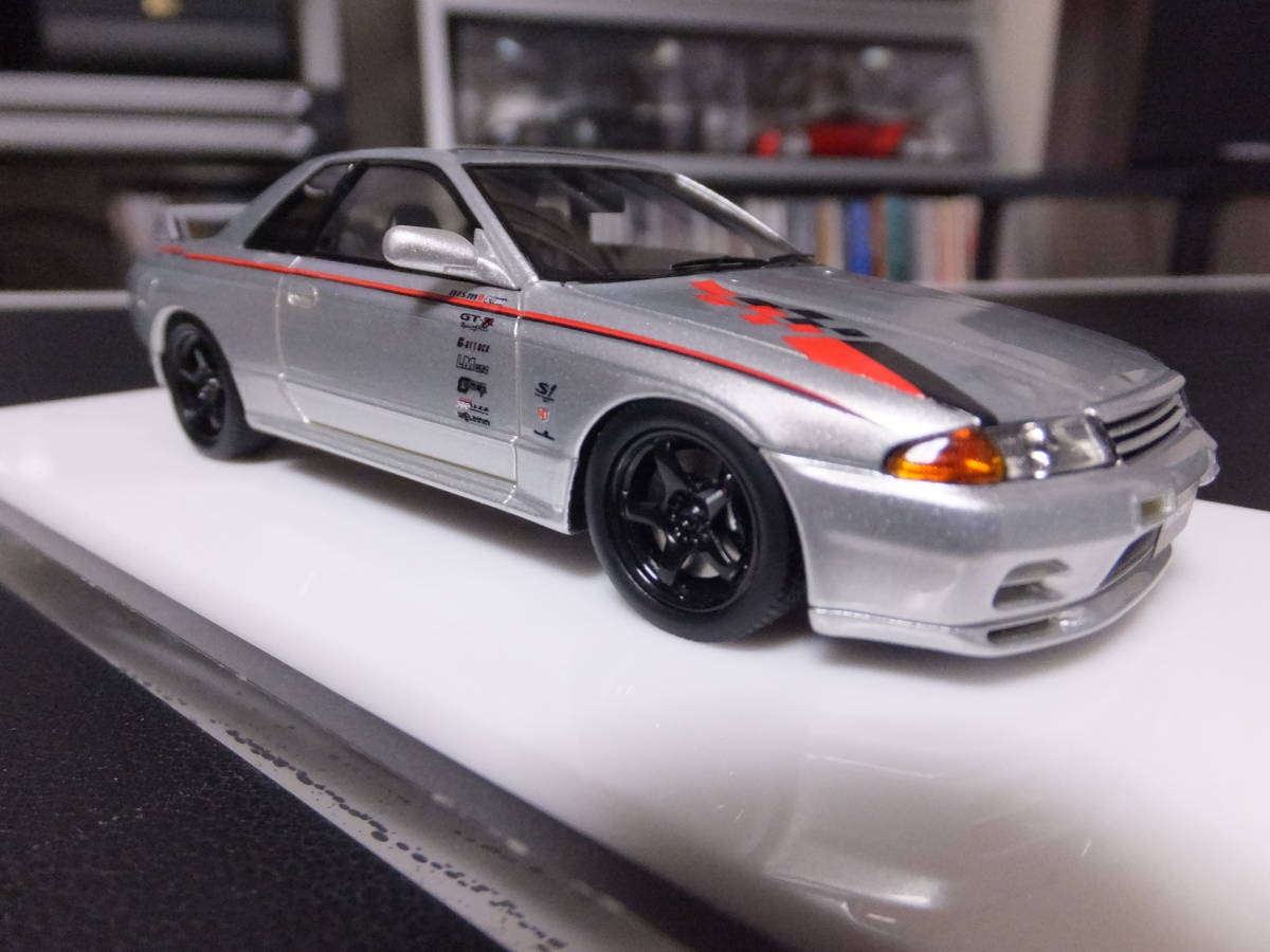 【未使用に近い】EIDOLON 1/43 NISSAN SKYLINE GT-R(BNR32) NISMO S-tune 2003 Spark Silver Metallic:アイドロン1/ ...