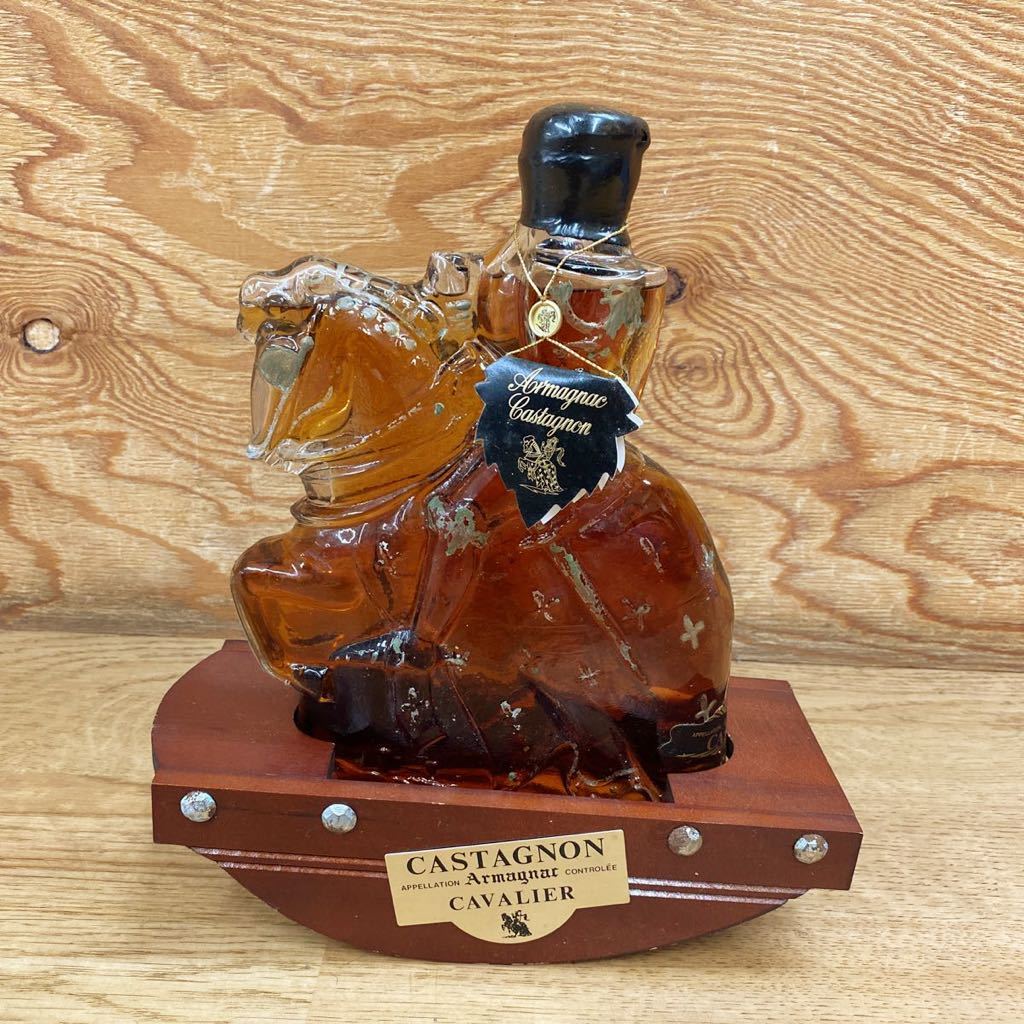 【未使用】【未開栓】古酒 CASTAGNON カスタニョン NAPOLEON ナポレオン 騎士ボトル クリア ARMAGNAC アルマニャック ...