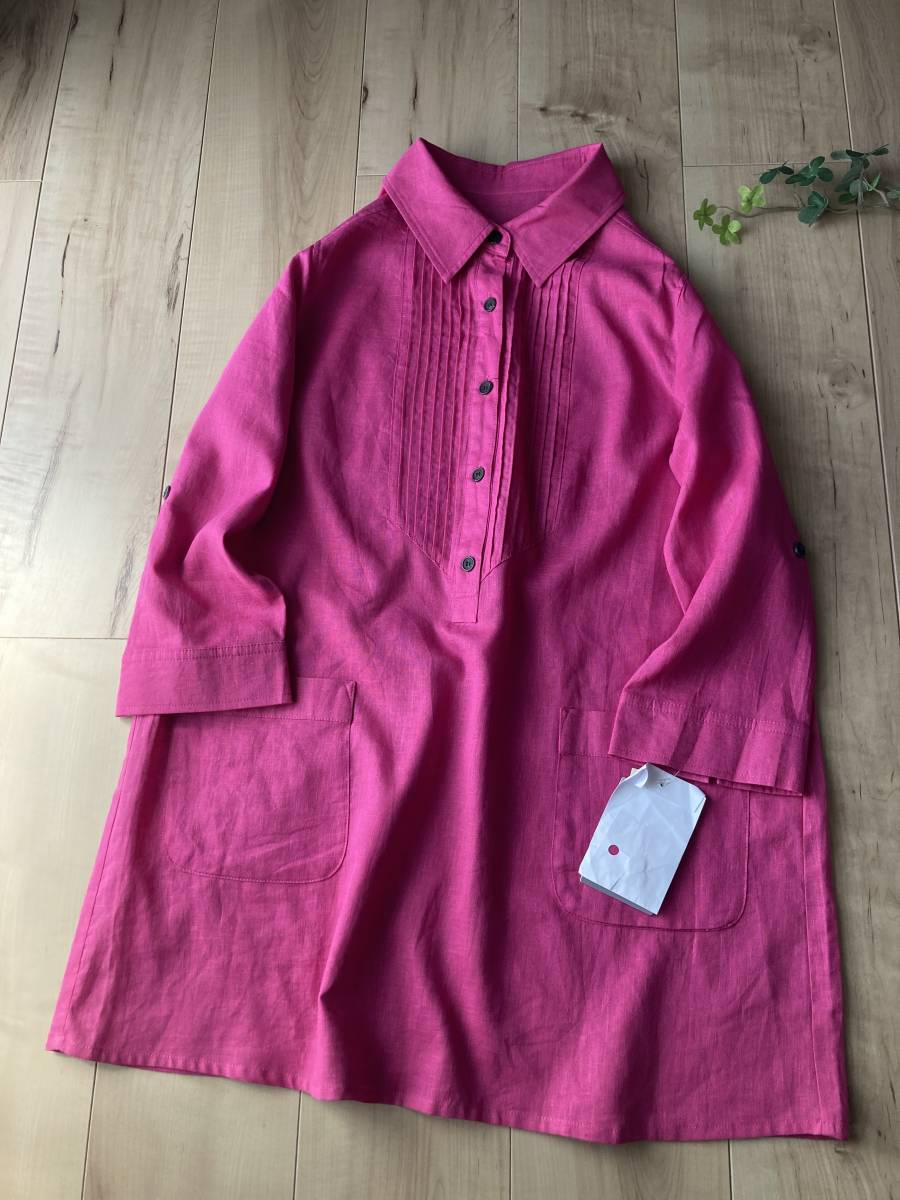 【未使用】②新/一宮繊維☆ノアージュnoa-ge☆コットンリネン麻ブレンドタック羽織チュニックオーバーブラウスPI Mの落札情報詳細 - Yahoo!オークション落札価格検索 オークフリー