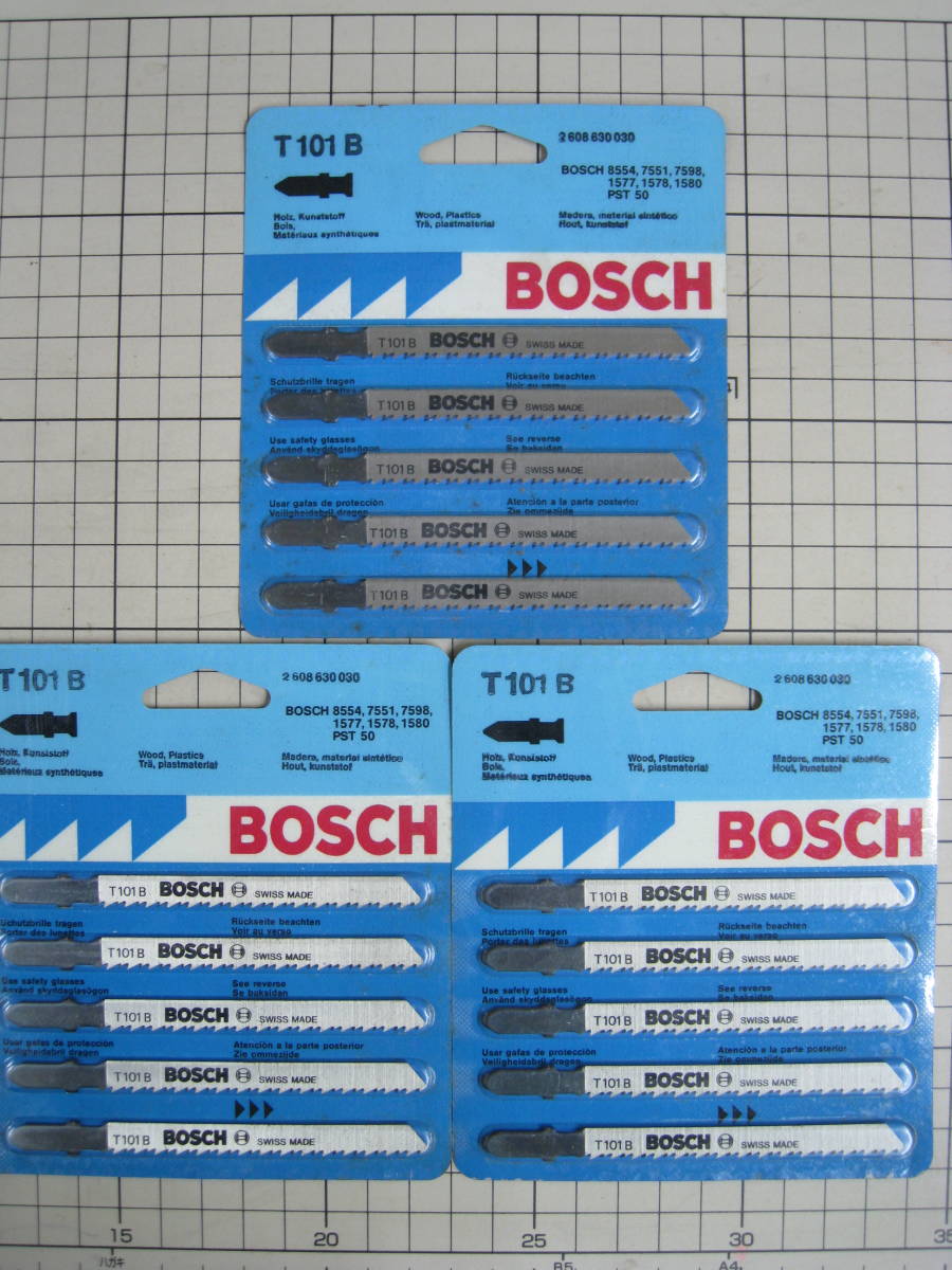 【未使用に近い】BOSCH ジグソーブレード 木工用 T101B 5本組×3セット 未使用・在庫品の落札情報詳細 - ヤフオク落札価格検索 ...