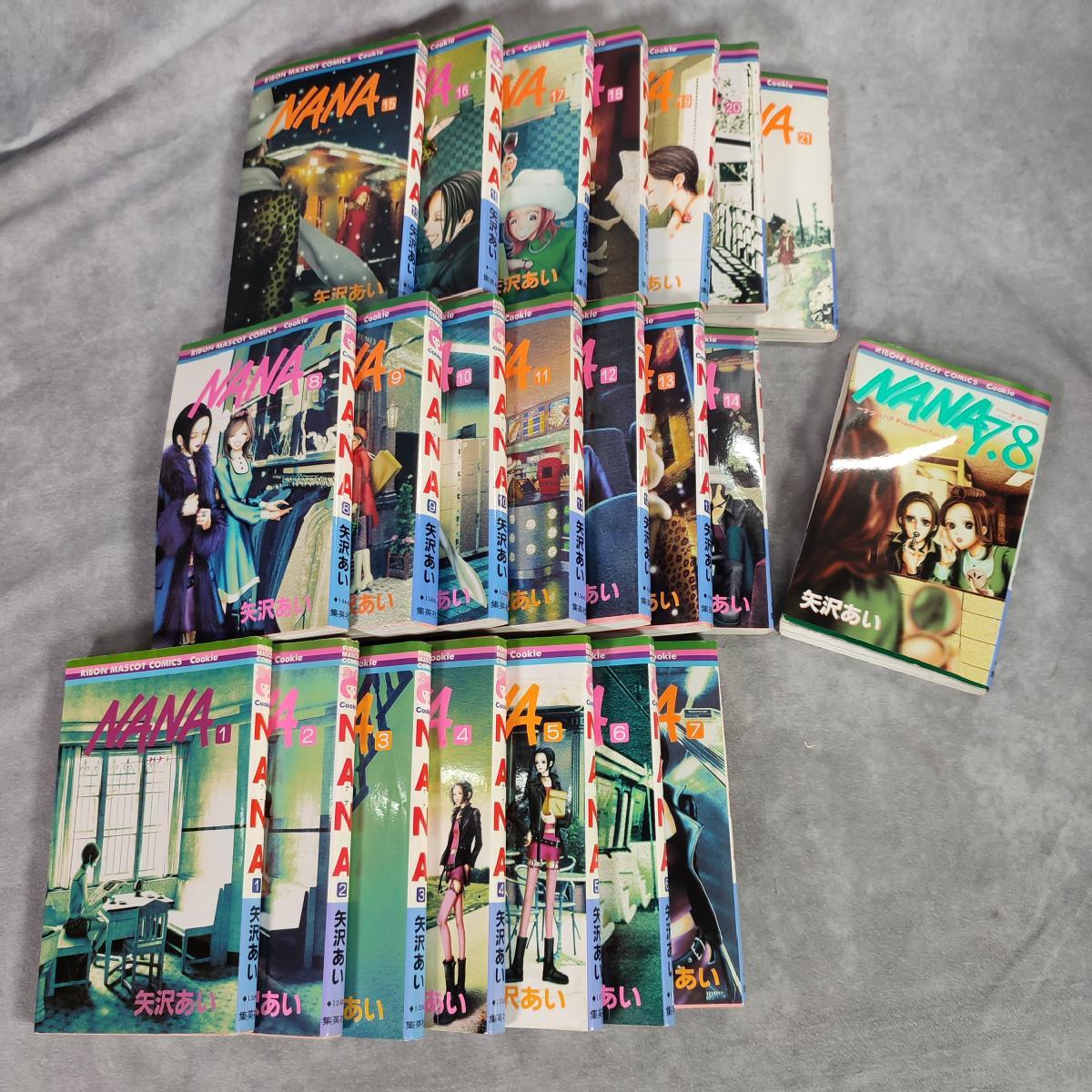【やや傷や汚れあり】【22巻セット】 NANA 1～21巻＋プレミアムファンブック7.8 未開封キャラクターカード付 矢沢あい りぼん マスコットコミックス 中古品 古本の落札情報詳細 ...