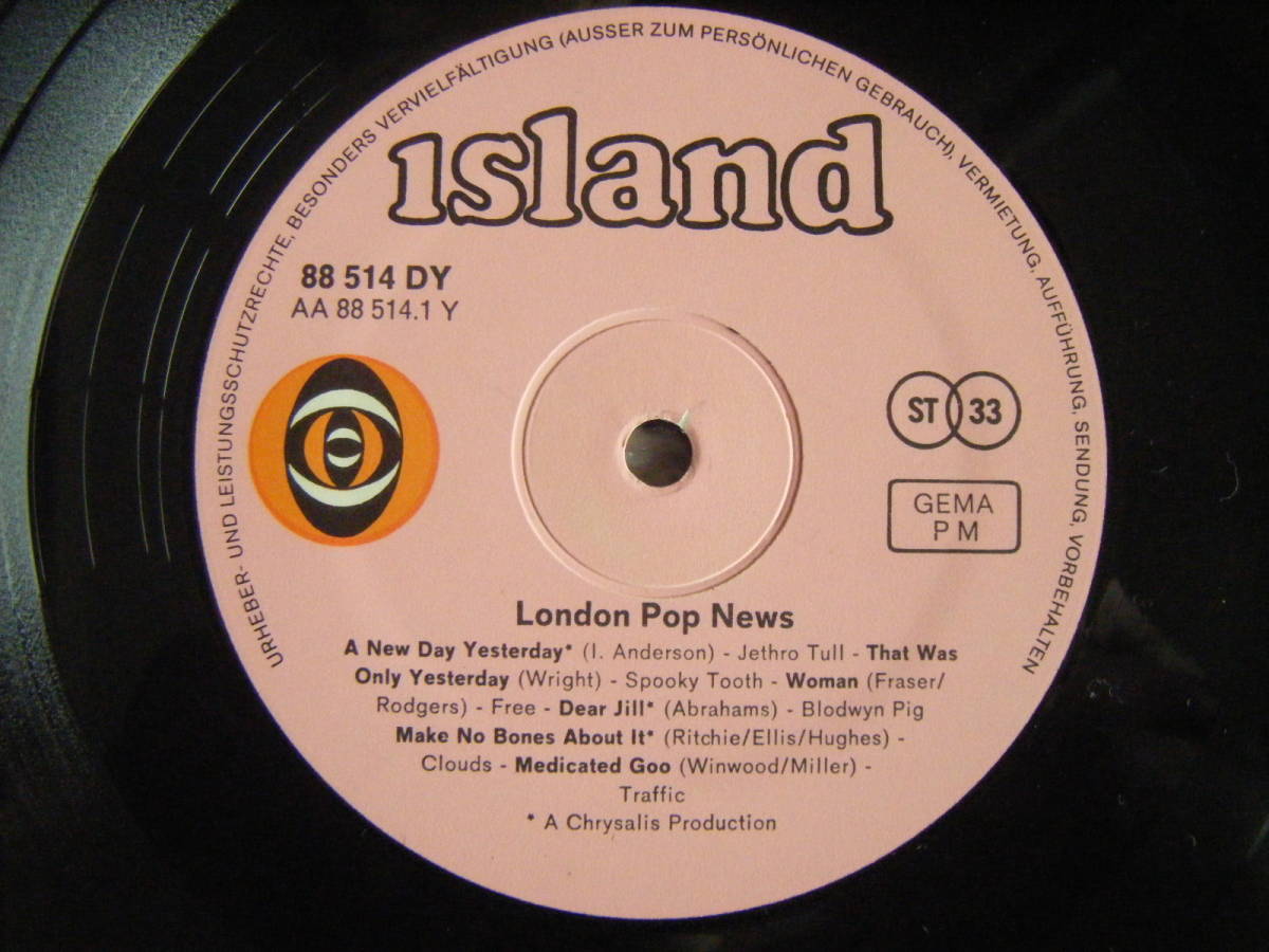 【目立った傷や汚れなし】★[独原盤] London Pop News 美盤/レア独Only 60s Island Label Compi ...