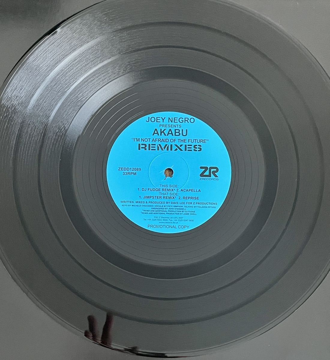 【目立った傷や汚れなし】Joey Negro Presents Akabu I'm Not Afraid Of The Future ...