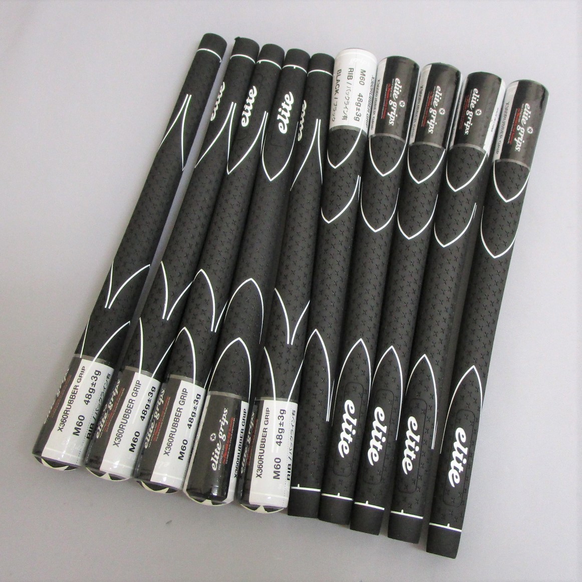 【未使用】elite grips X360 RUBBER ブラック M60X 10本組 エリートグリップ X 360 ラバー グリップ バックラインあり ばら売りはしませんの落札情報詳細 ...