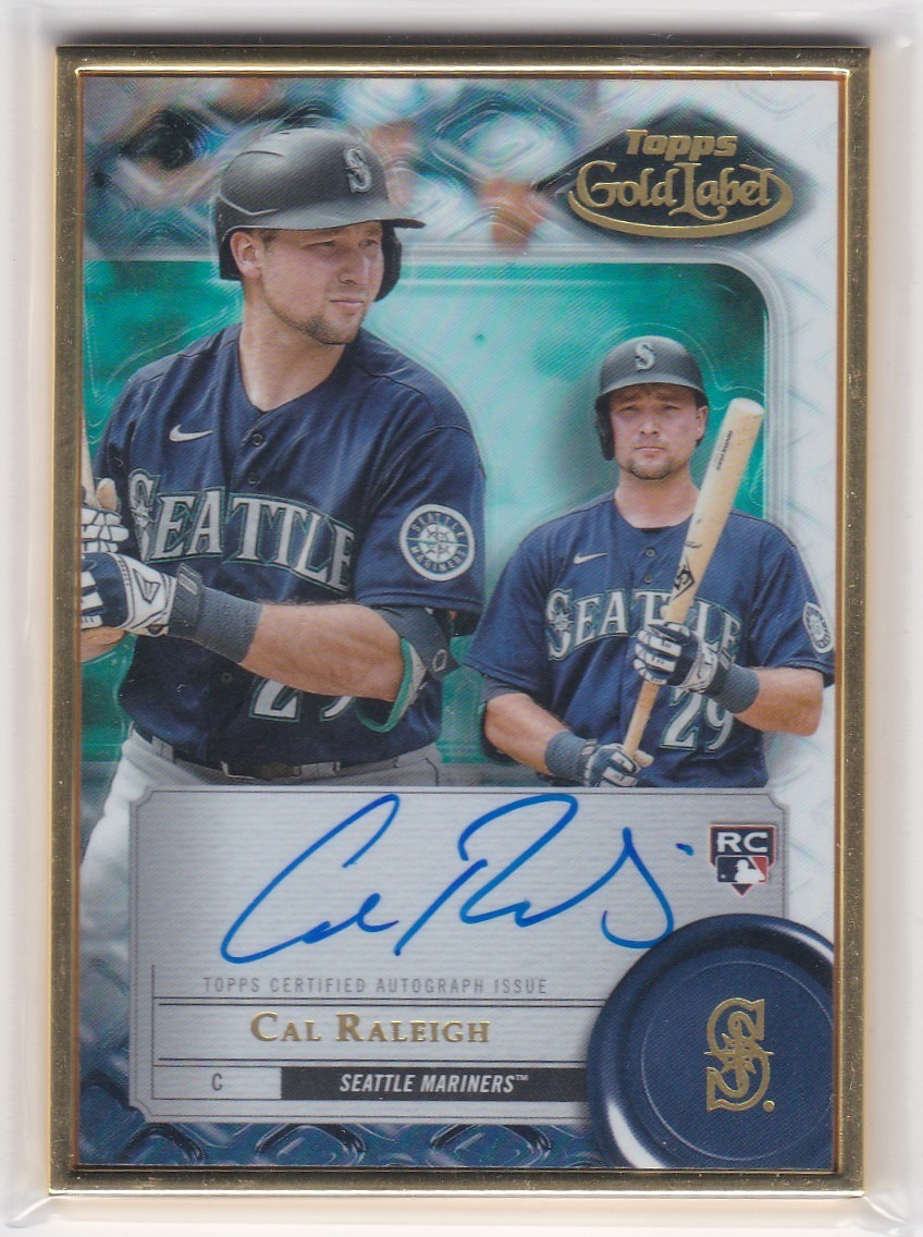 【未使用】CAL RALEIGH (MARINERS) RC! 2022 TOPPS GOLD LABEL BASEBALL FRAMED ...