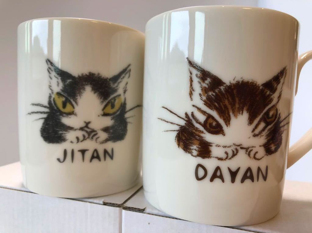 【未使用】わちふぃーるど マグカップ ダヤン 猫柄 wachifield コーヒー 紅茶 スープカップ コップ ギフト プレゼント 新婚 ...
