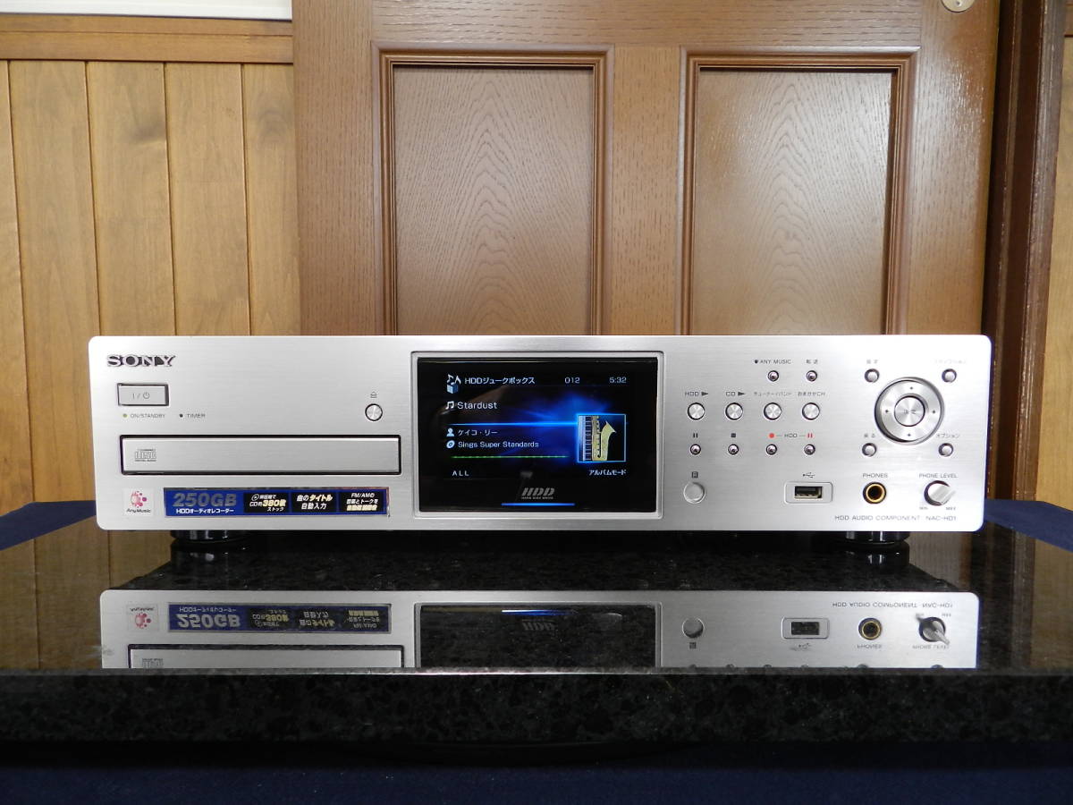 【目立った傷や汚れなし】SONY NAC-HD1//NETWORK AUDIO COMPONENT CD/HDD(250GB)/FM/AM ...