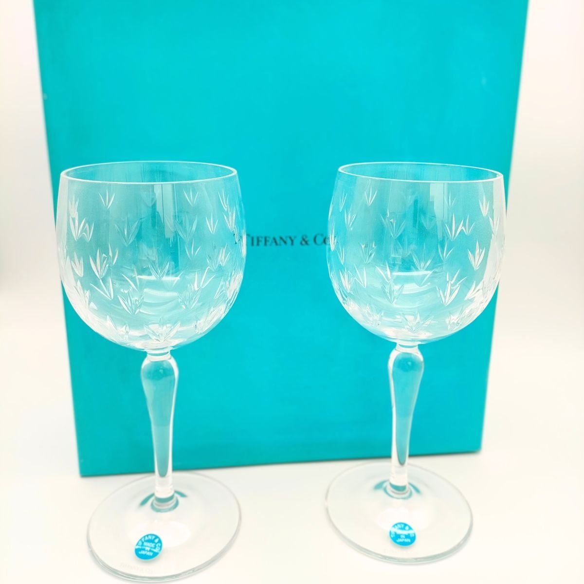 【未使用に近い】ティファニー TIFFANY&Co. ペアワイングラス フローレット 2個セット 箱付き グラス S-243-2の落札情報詳細 ...