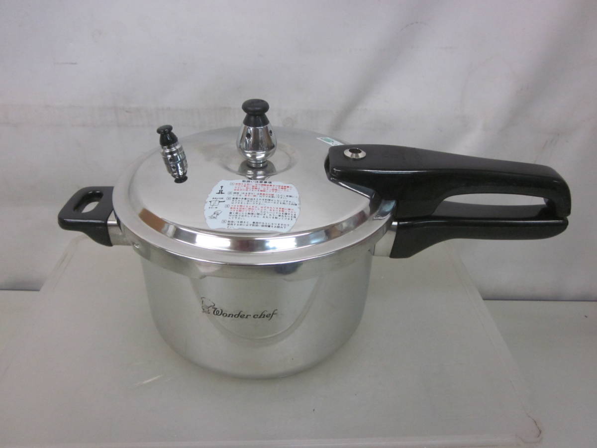【傷や汚れあり】★片手圧力鍋・ワンダーシェフ「Wonder chef」 3.0L IH対応 箱、説明書なし ※使用感現状品 80の落札情報詳細 - ヤフオク落札価格検索 オークフリー
