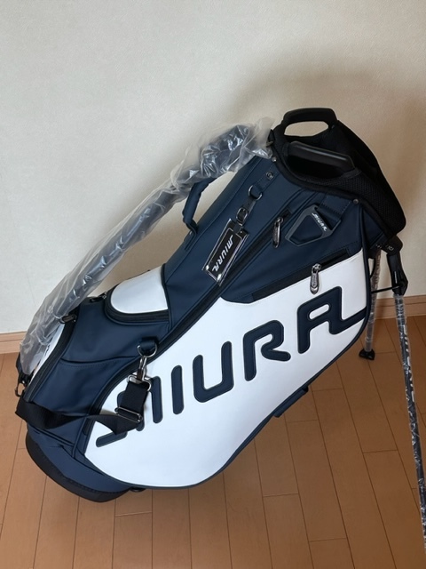【未使用に近い】＊最新＊三浦技研 MIURA SG-302 スタンドキャディバック＊ ホワイト×ネイビー ＊9.0型の落札情報詳細 - ヤフオク落札価格検索 オークフリー