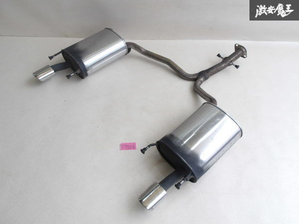 【やや傷や汚れあり】トヨタ 純正 Grs180 18系 クラウン アスリート ノーマル マフラー リアピース 左右出し Sango 23101