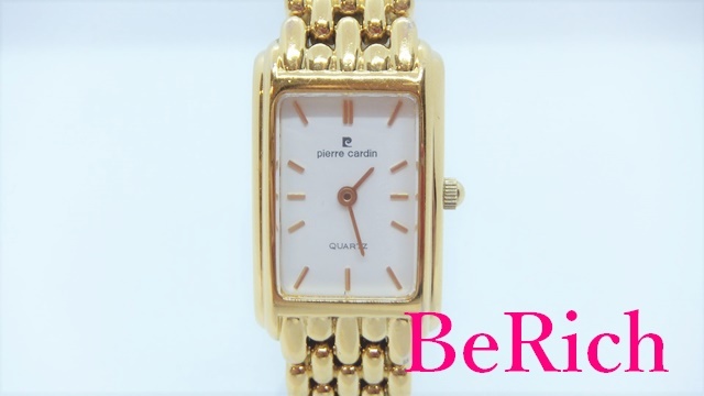 【やや傷や汚れあり】ピエール カルダン PIERRE CARDIN レディース 腕時計 白 ホワイト SS ゴールド アナログ クォーツ【中古 ...