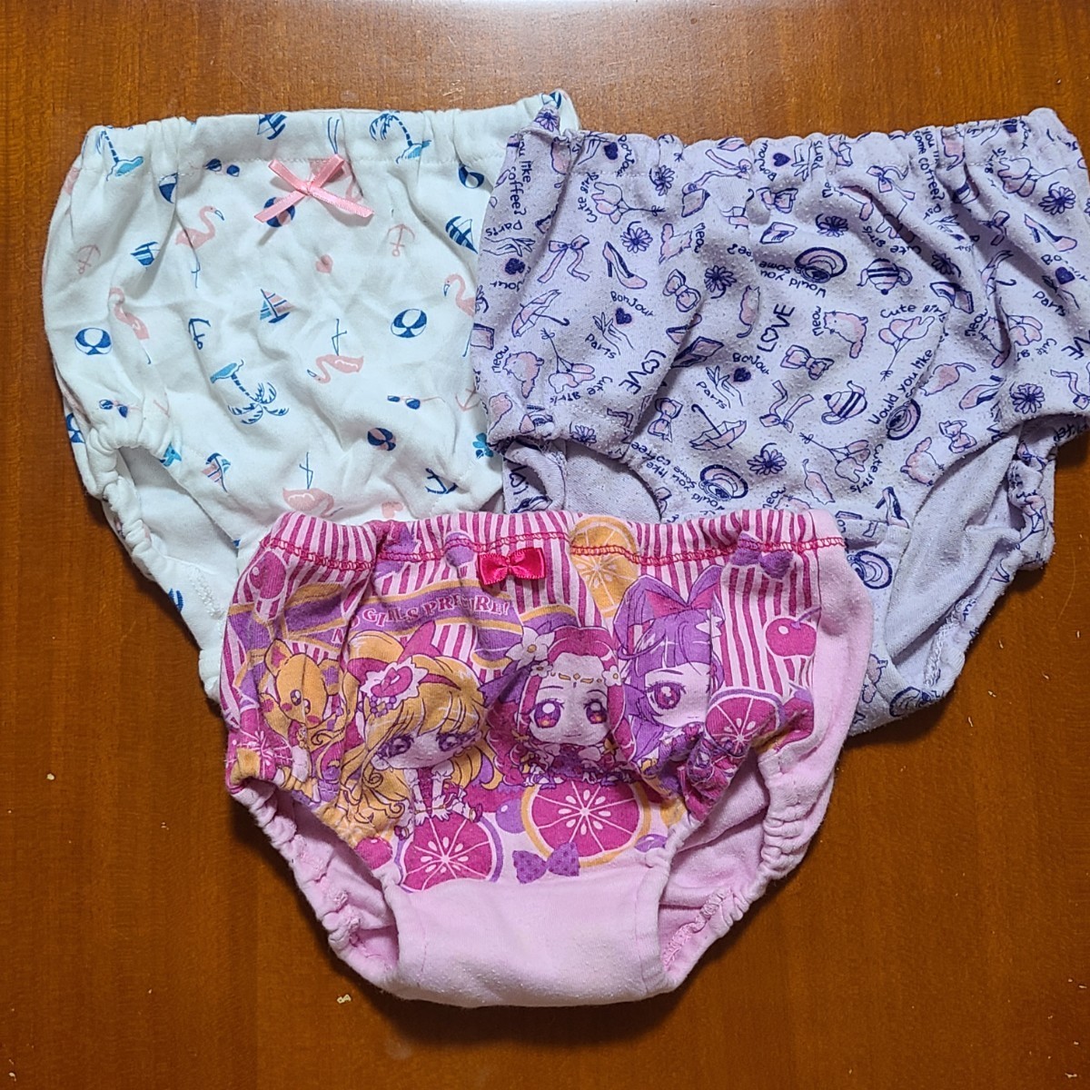 【未使用】【新品】 女児ショーツ 3枚セット eco プリキュア他【サイズ100他】5~8才用 ※1枚記名有りの落札情報詳細 - ヤフオク落札 ...