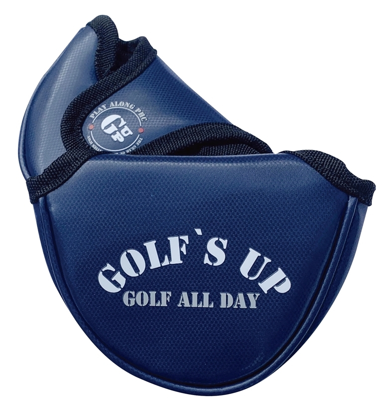 【未使用】 ③4:BMS【GOLF`S UP】ゴルフズ アップ 【Newネイビー：Bタイプ】マレット型パター用ヘッドカバー GMPC-003の ...