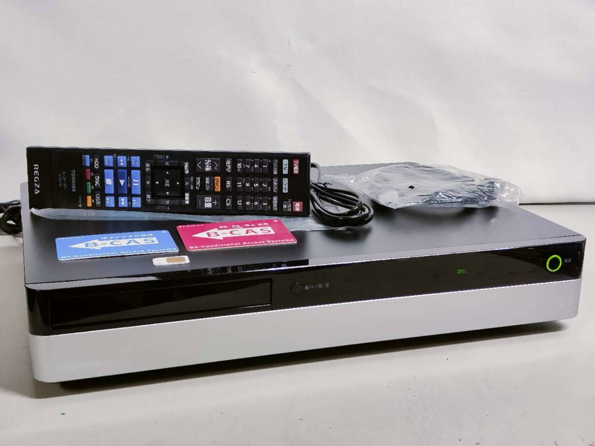 【目立った傷や汚れなし】TOSHIBA 東芝 REGZA★ DBR-M490 タイムシフトマシン ブルーレイディスクレコーダー 8CH全録機 HDD搭載★リモコンHDMI付★ 2015年製 ...
