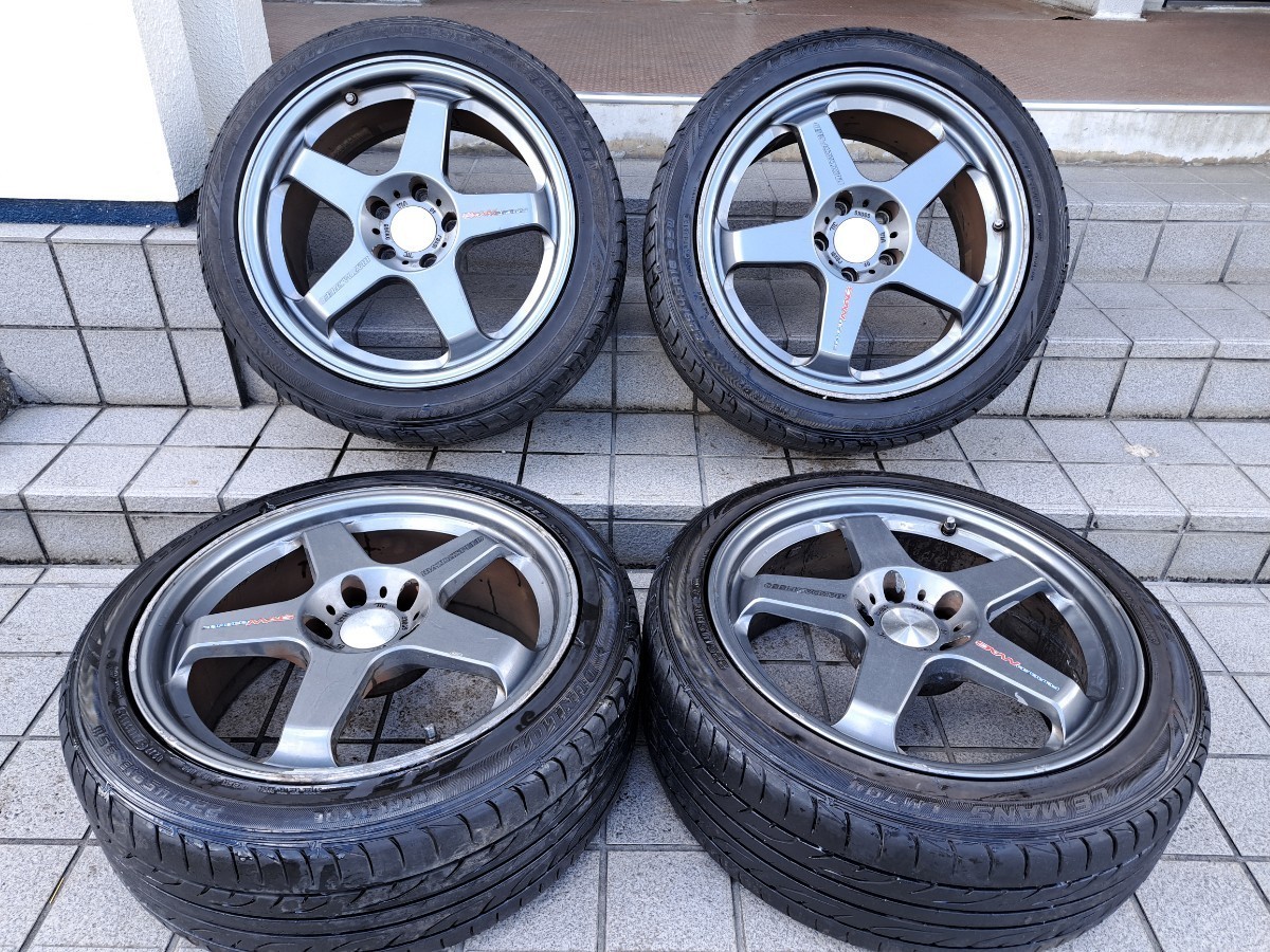 【傷や汚れあり】レイズ RAYS マツダスピード MAZDASPEED MS-01 MS01 MAG マグネシウム 18インチ 225/45 ...