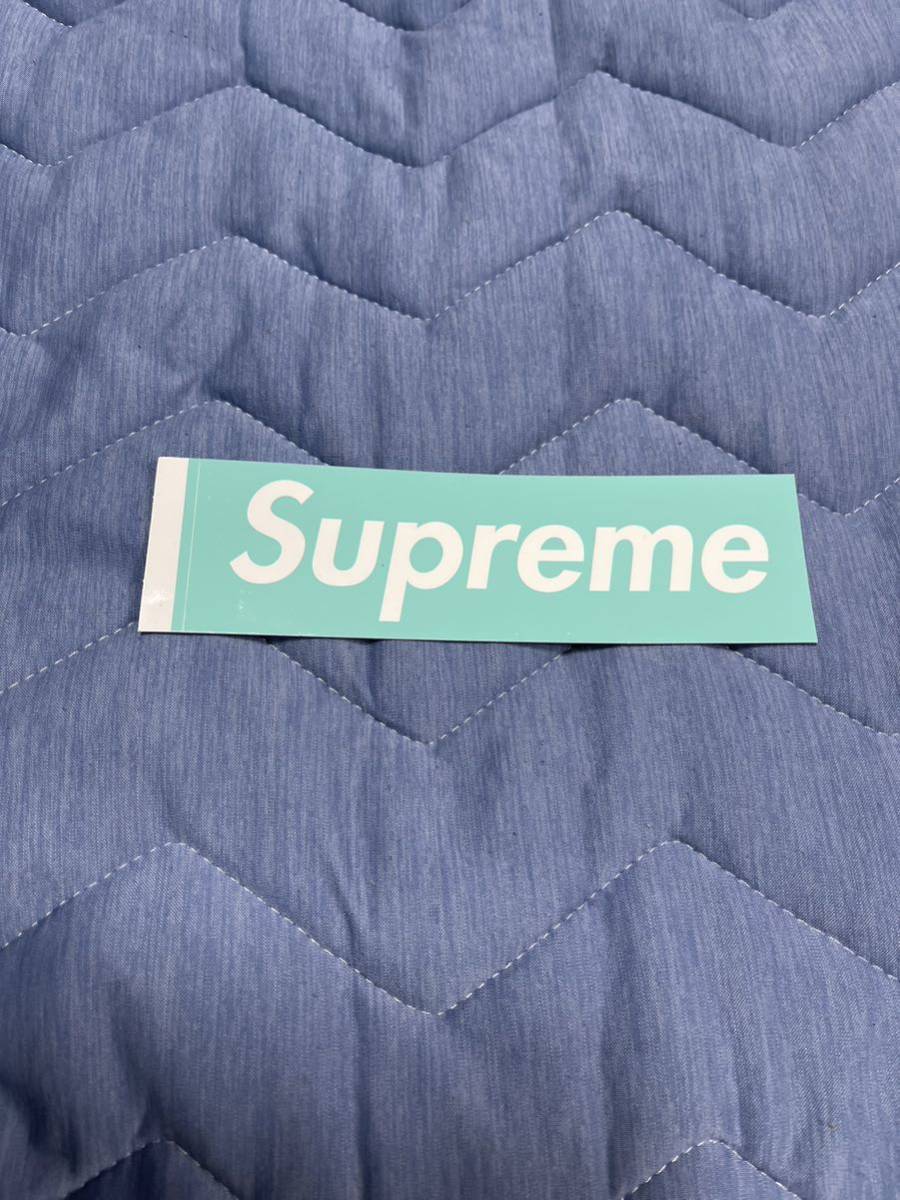 【未使用】1円スタート 2021FW Supreme Tiffany Box Logo Sticker ！ シュプリーム ティファニー ...