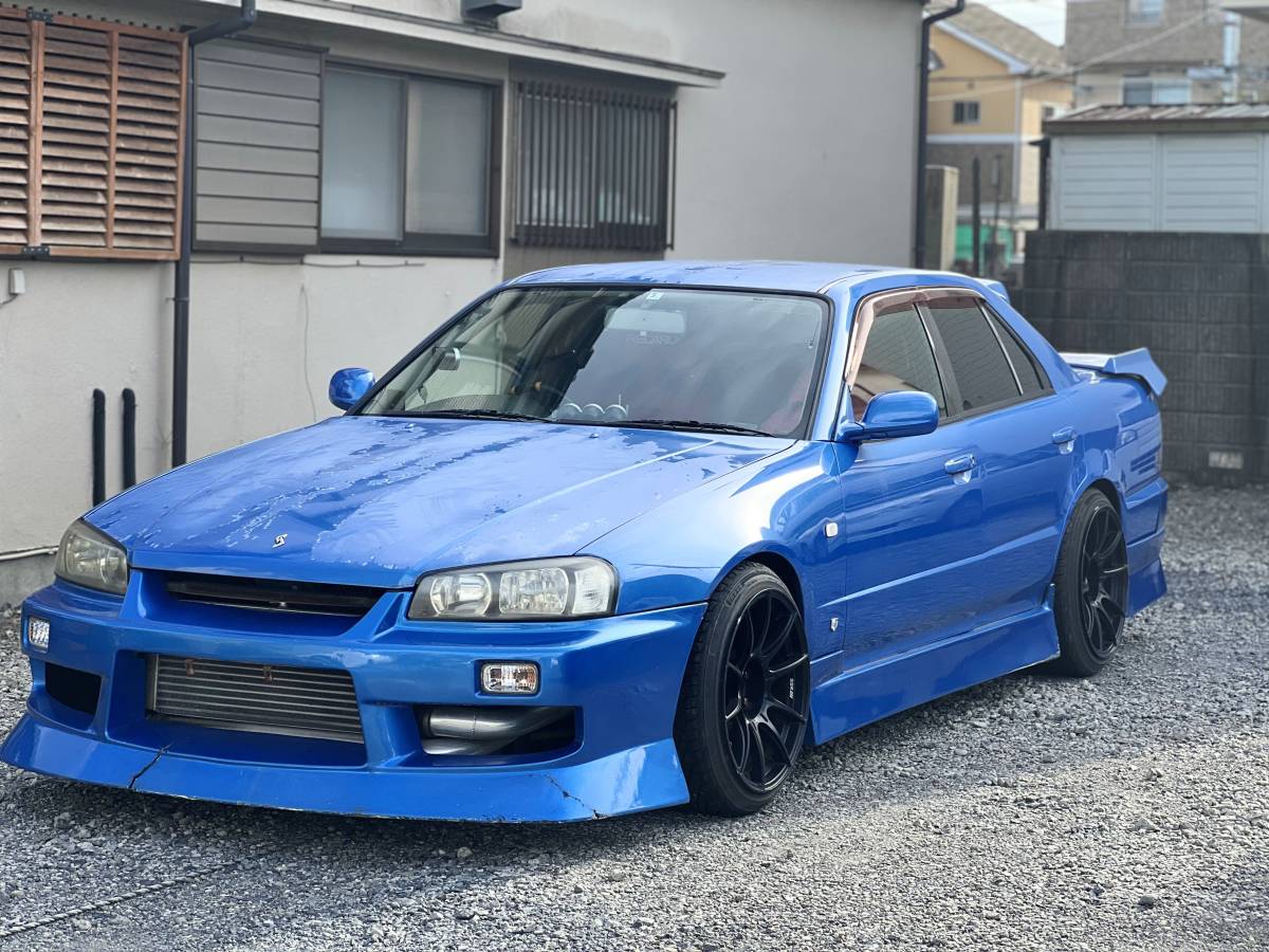 【走行距離 ？km】日産 34 スカイライン HR34 RB25eg 5mt換装 ER34仕様 女性オーナー 機関系良好 高額カスタム車両 ...