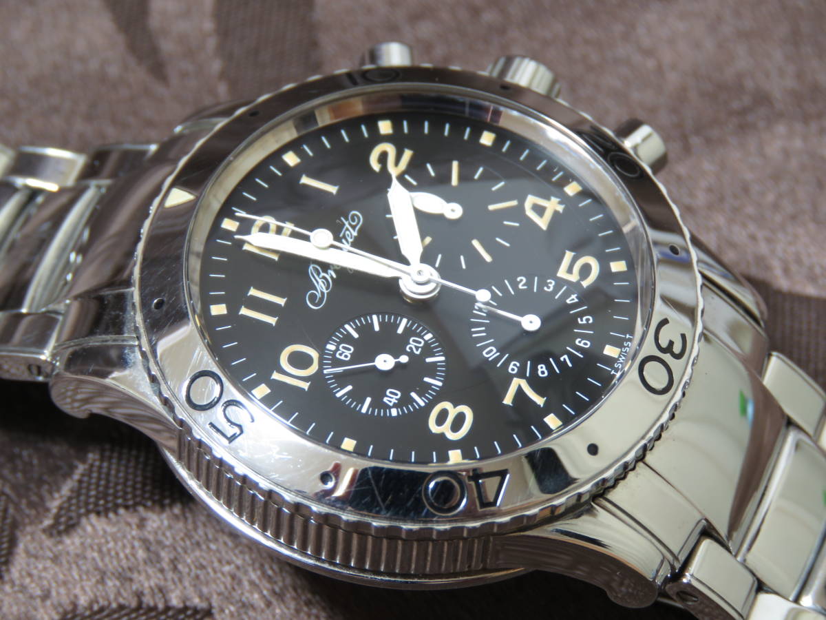 【やや傷や汚れあり】【最終値下/週末のみ再出品】ブレゲ BREGUET Ref.3800 アエロ ナバル タイプXX シリアルナンバー ...